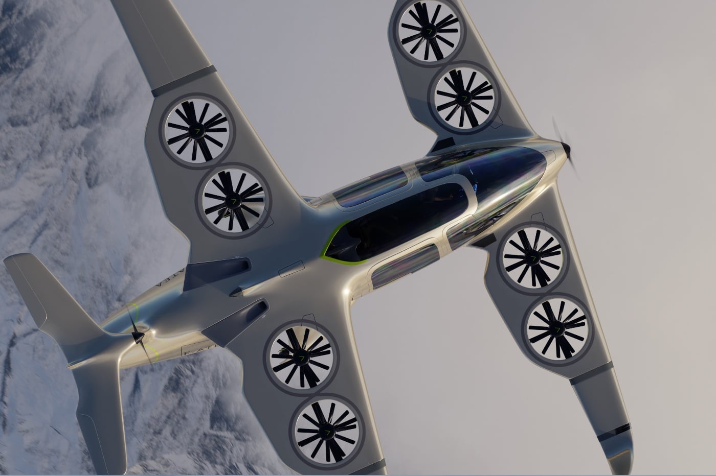 Ascendance : un design ambitieux d'avion 5 places à motorisation hybride