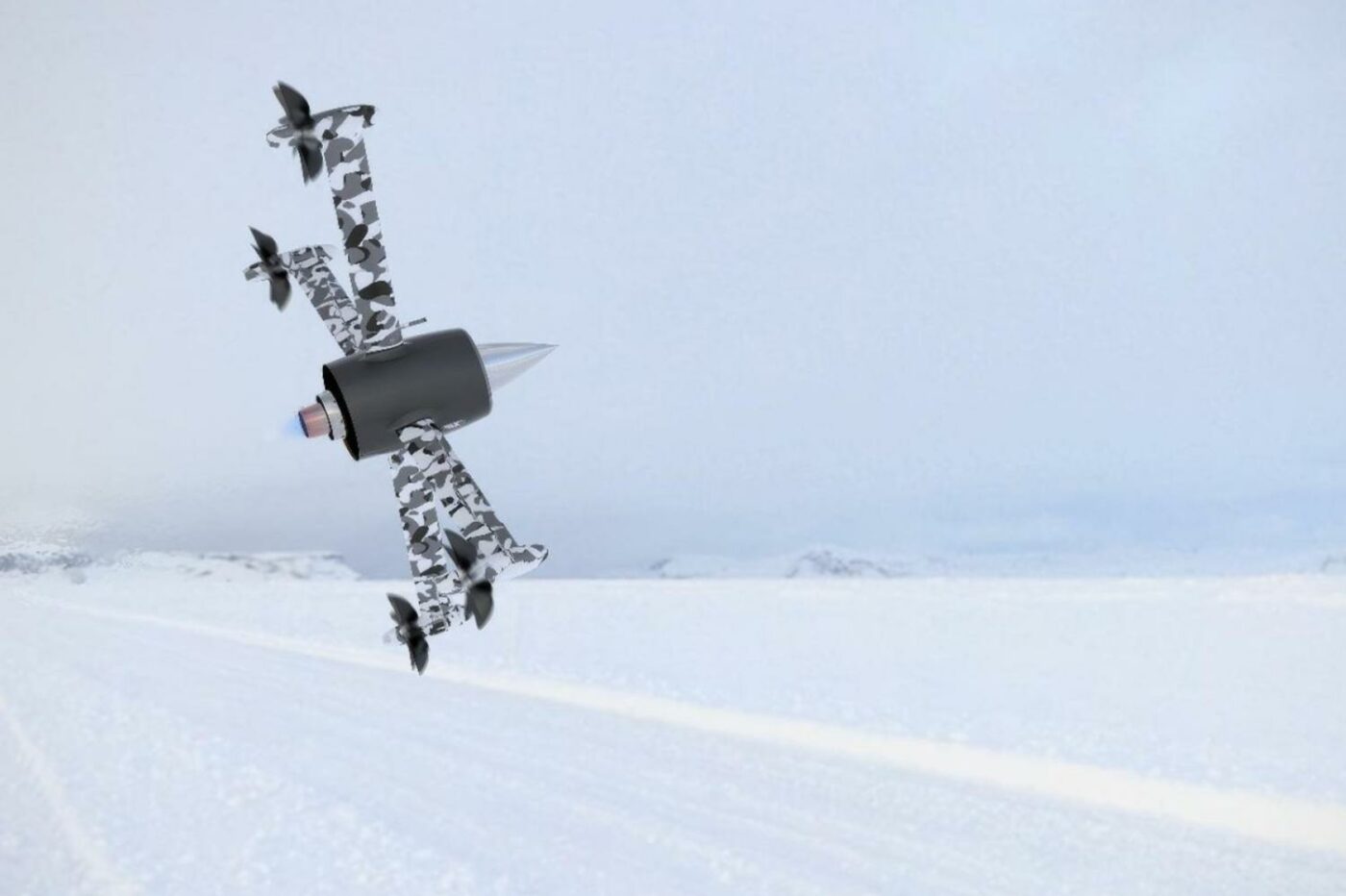 Ce drone à turboréacteur peut voler à près de 500 km/h
