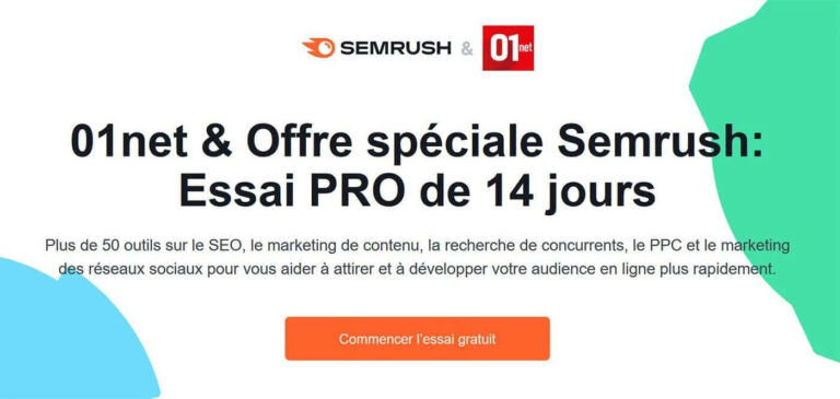Comment obtenir un essai gratuit de Semrush pendant 14 jours