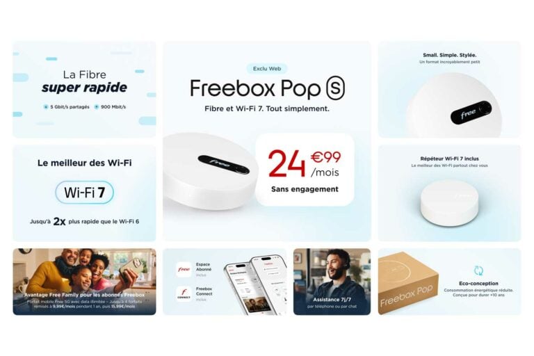 Free lance la Freebox Pop S et fait un cadeau à ses abonnés fibre