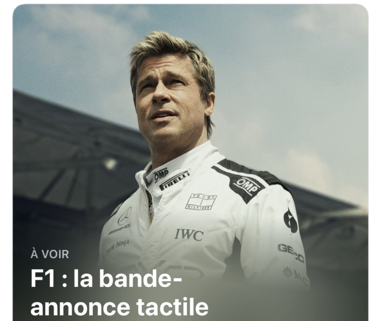 F1 : une bande-annonce avec des retours haptiques spécialement conçue ...