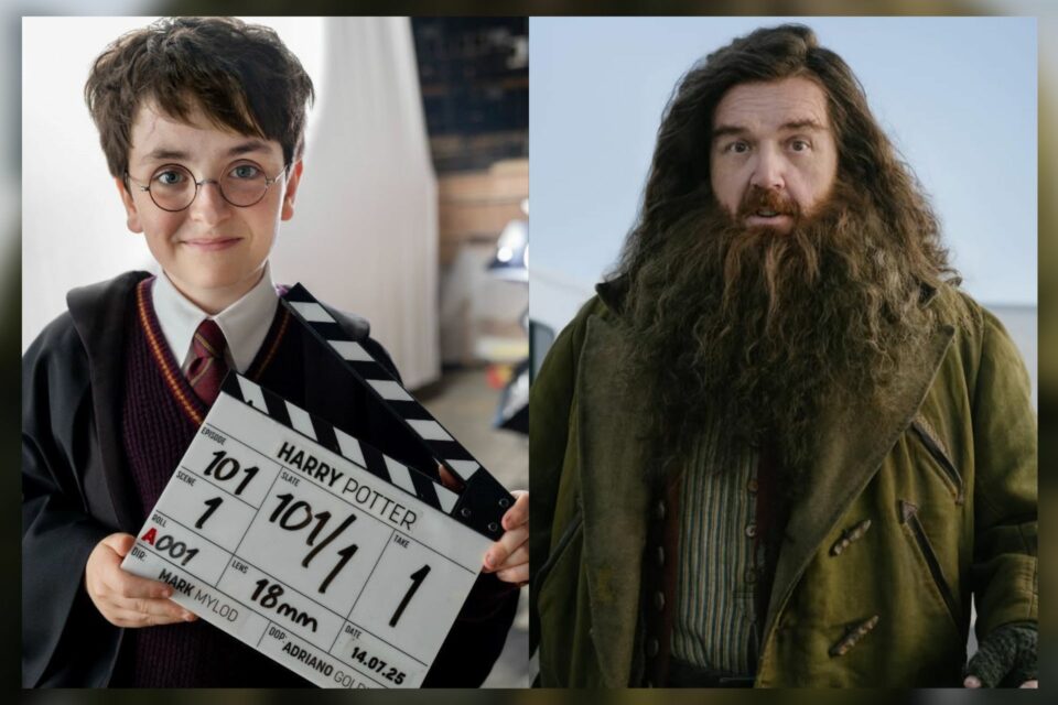 Harry Potter la série : enfin des premières images d'Harry et Hagrid