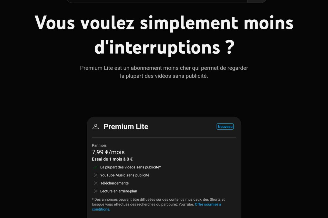 YouTube Premium Lite débarque en France : une offre moins cher qui ...