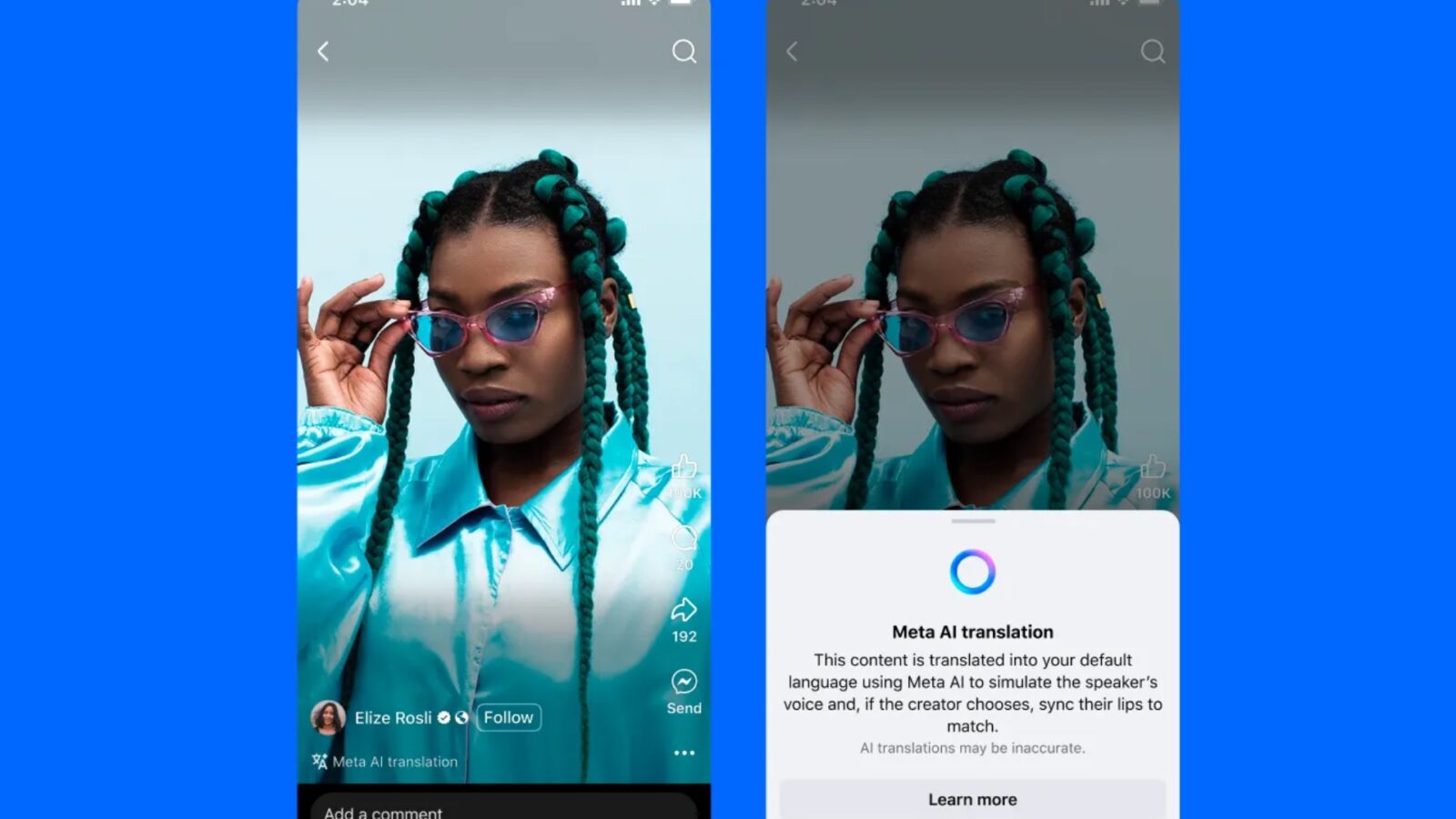 Meta double les voix des créateurs de Facebook et d'Instagram avec l’IA