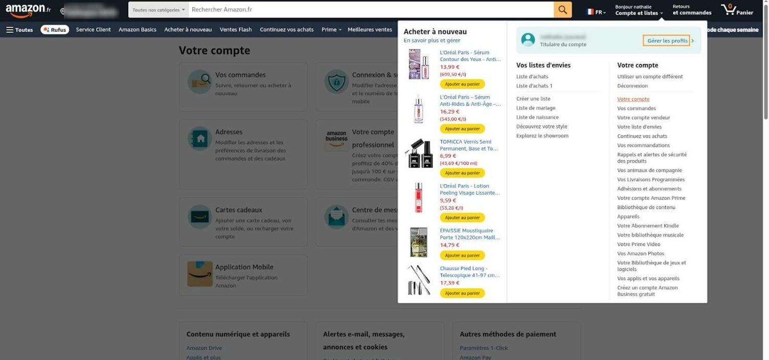 Comment supprimer son compte Amazon
