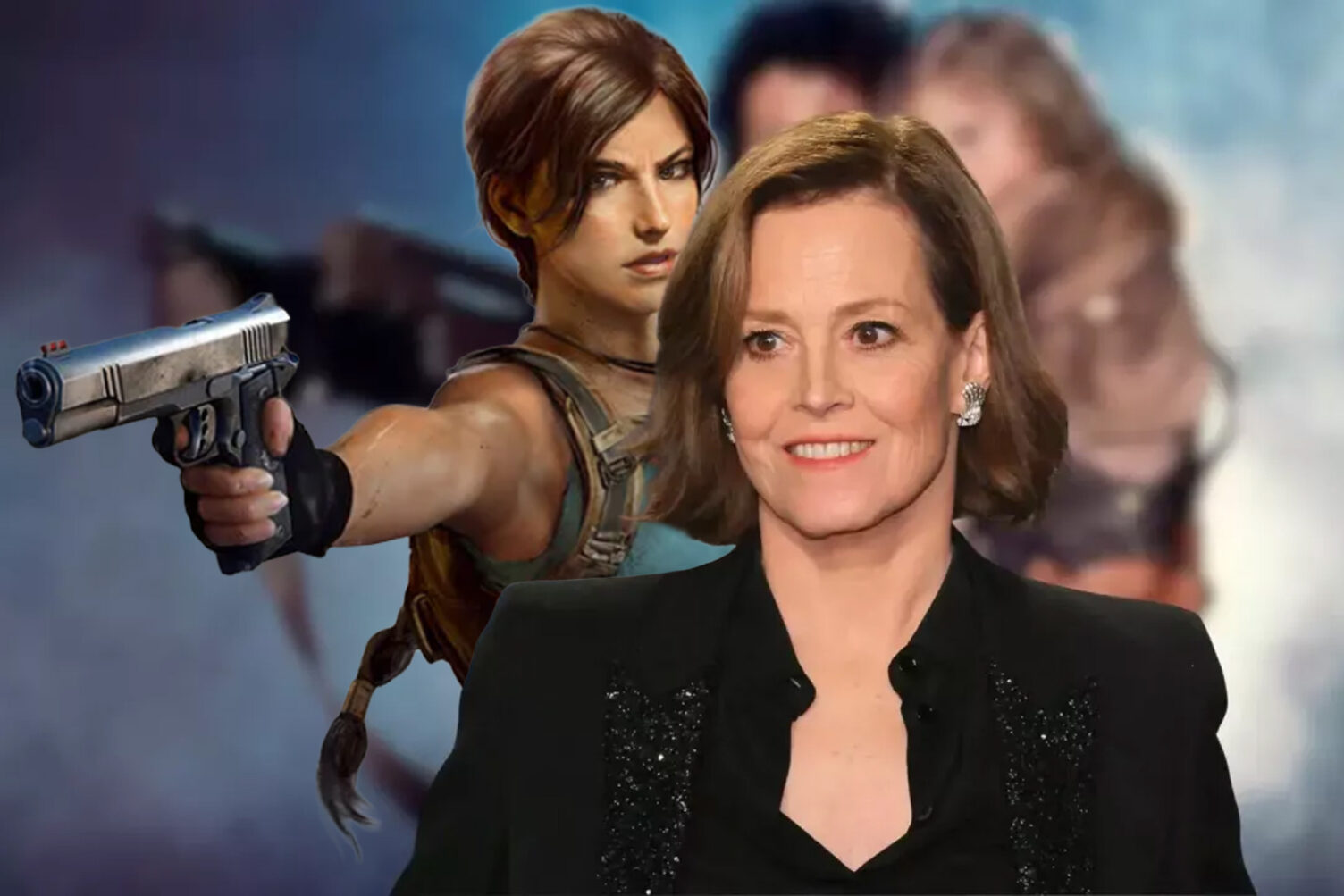 Sigourney Weaver aux côtés de Lara Croft dans la série Tomb Raider sur ...