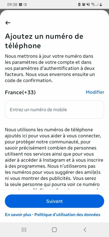 Comment activer la double authentification sur Instagram