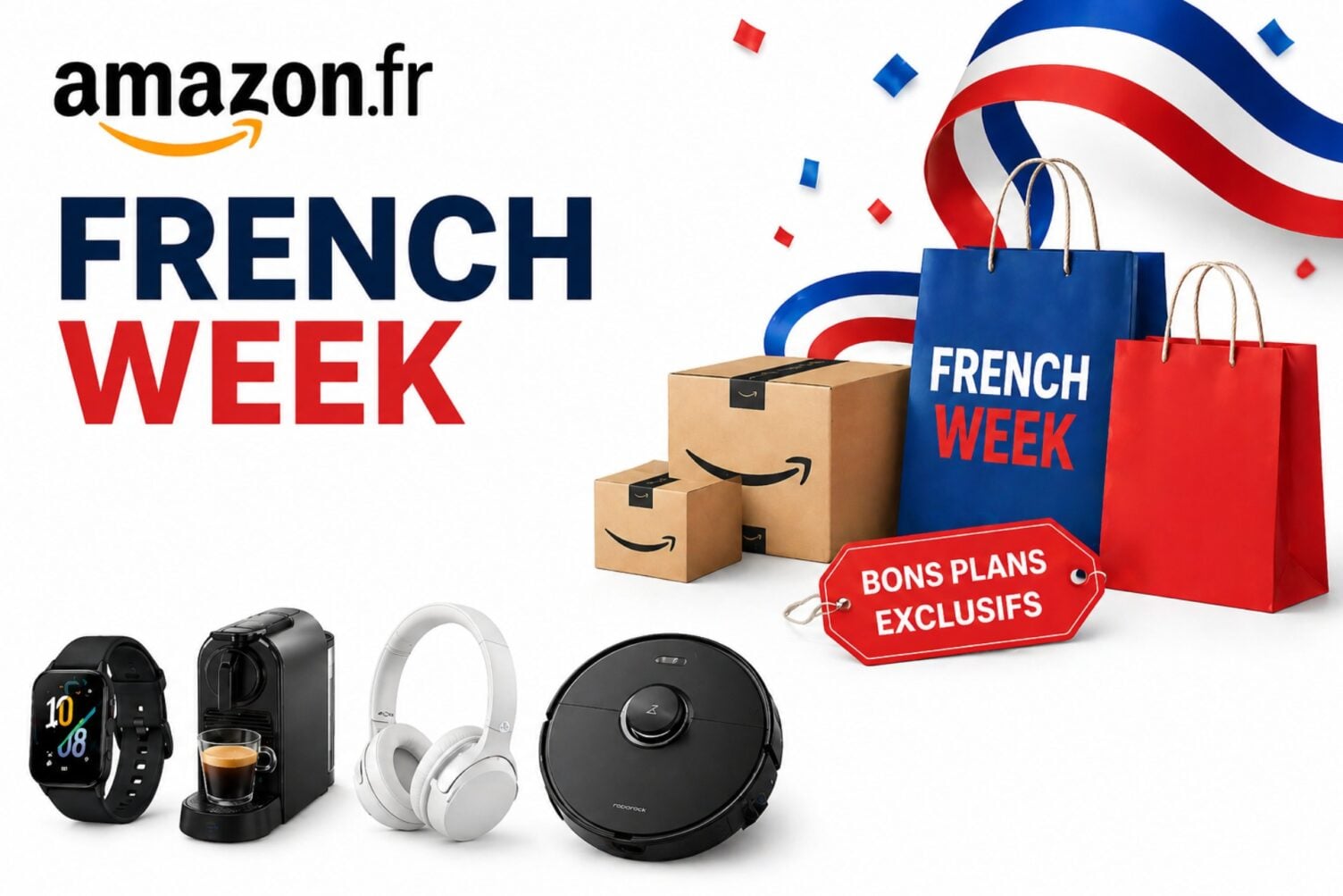 Amazon lance sa French Week : 15 euros offerts dès 50 euros d'achat