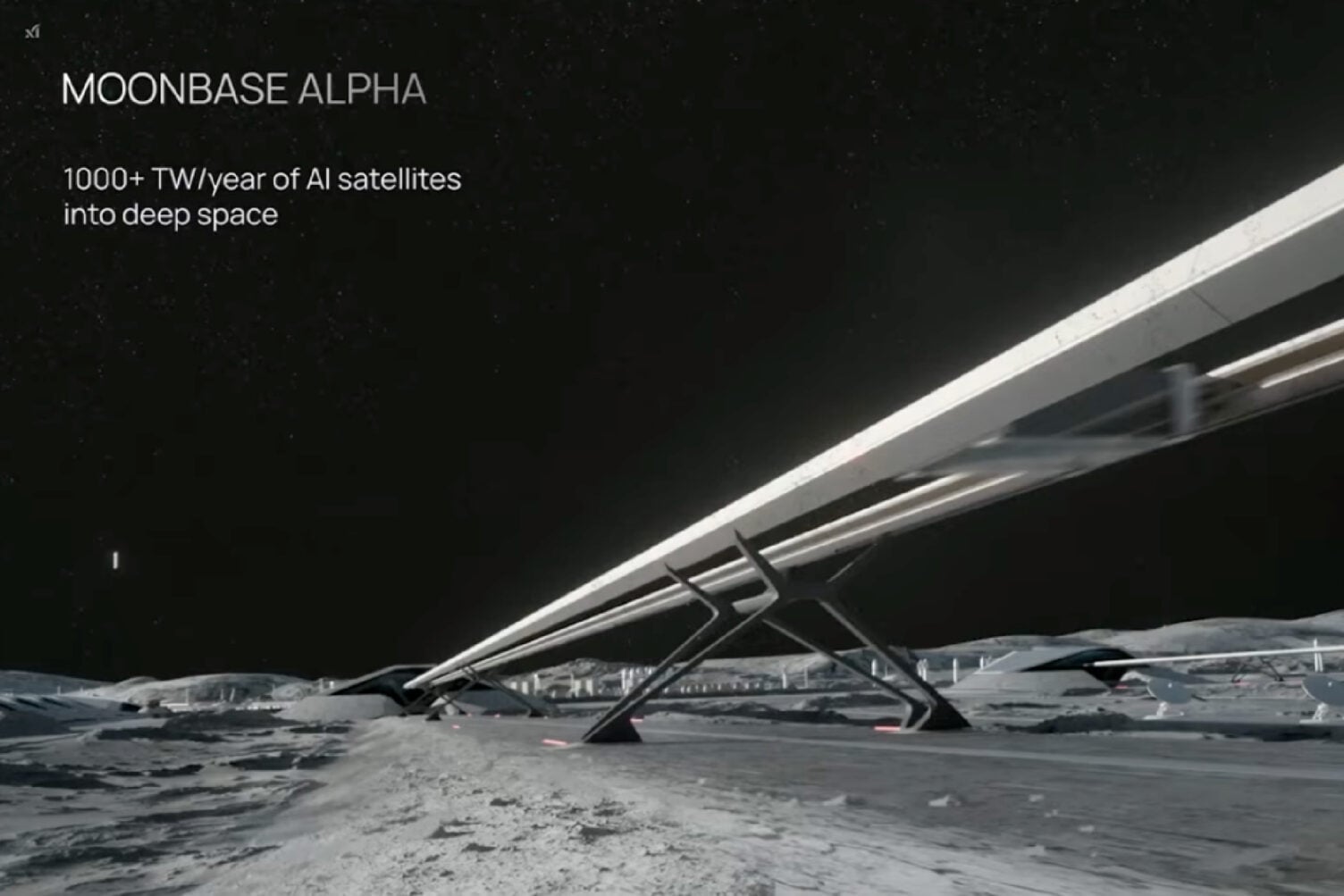 Elon Musk promet une base sur la Lune pour développer l'IA dans l'espace